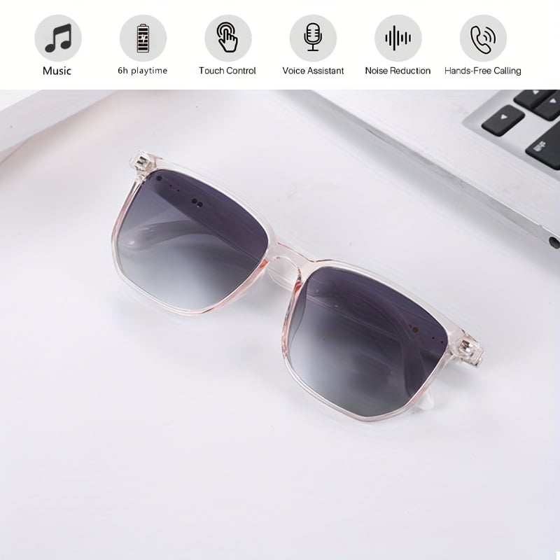 Smart Glasses with HD Calls & HiFi Music, Built-in Mic & Speaker for ...