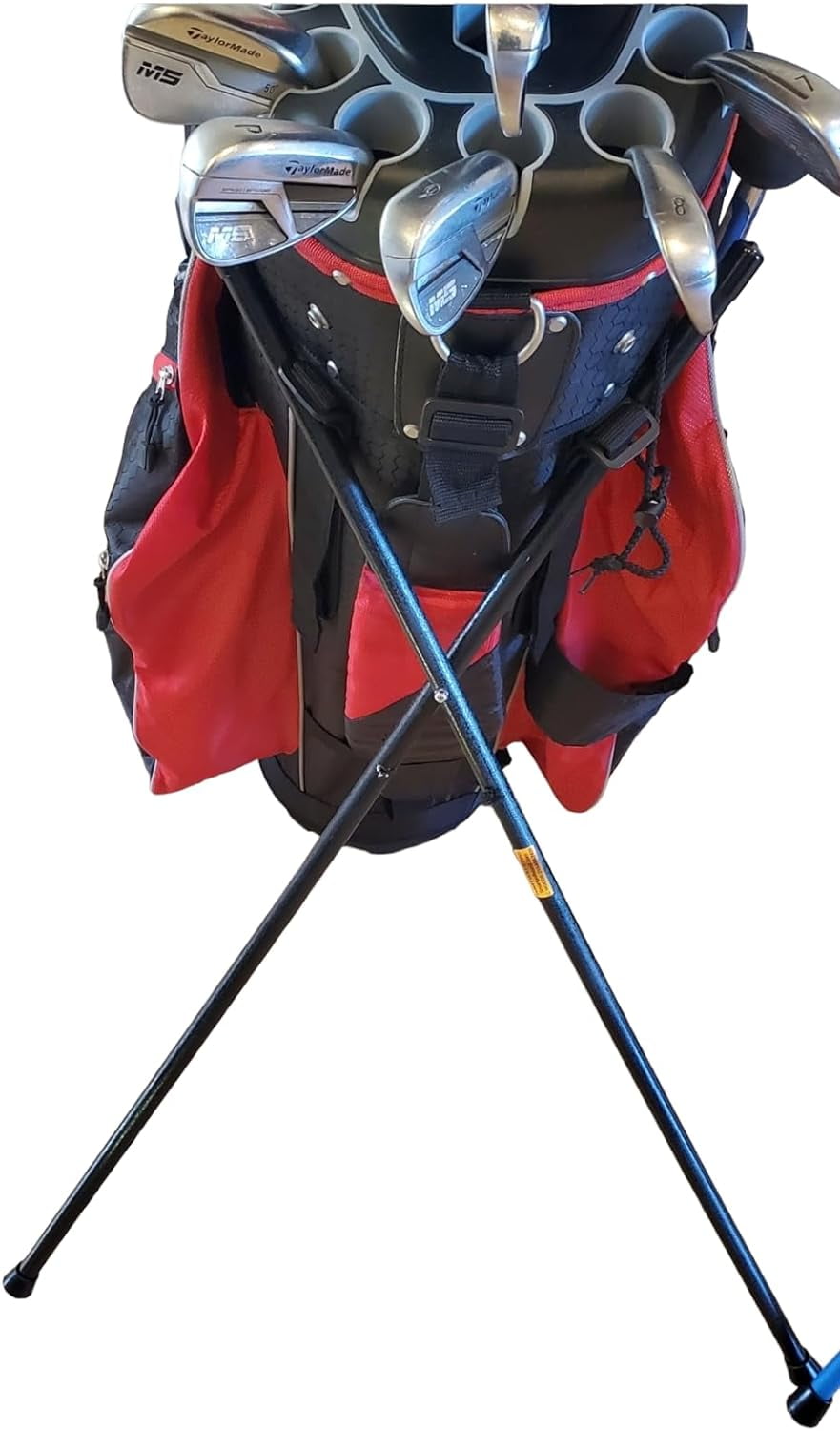 Smart Golf Bag Stand 2.0: Blue Attachment Foldable Legs Only, Anti Slip ...