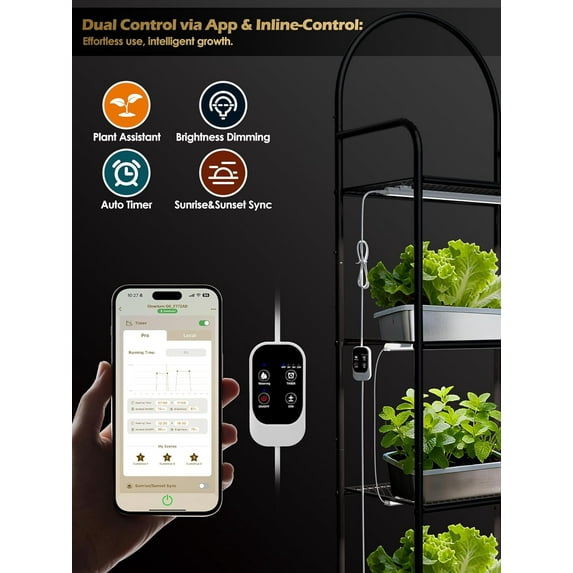 Smart Grow Light for Indoor Plants,3500K Full LED Plant Light Strips ...