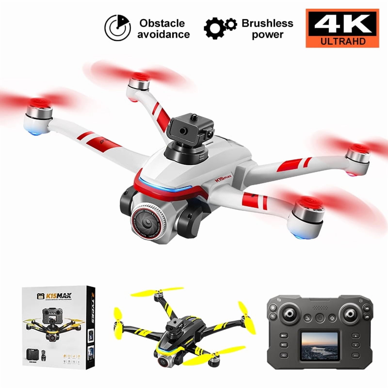 Smart HD Drone with Large-Screen Remote Control,Gimbal Camera,and 4-Way ...