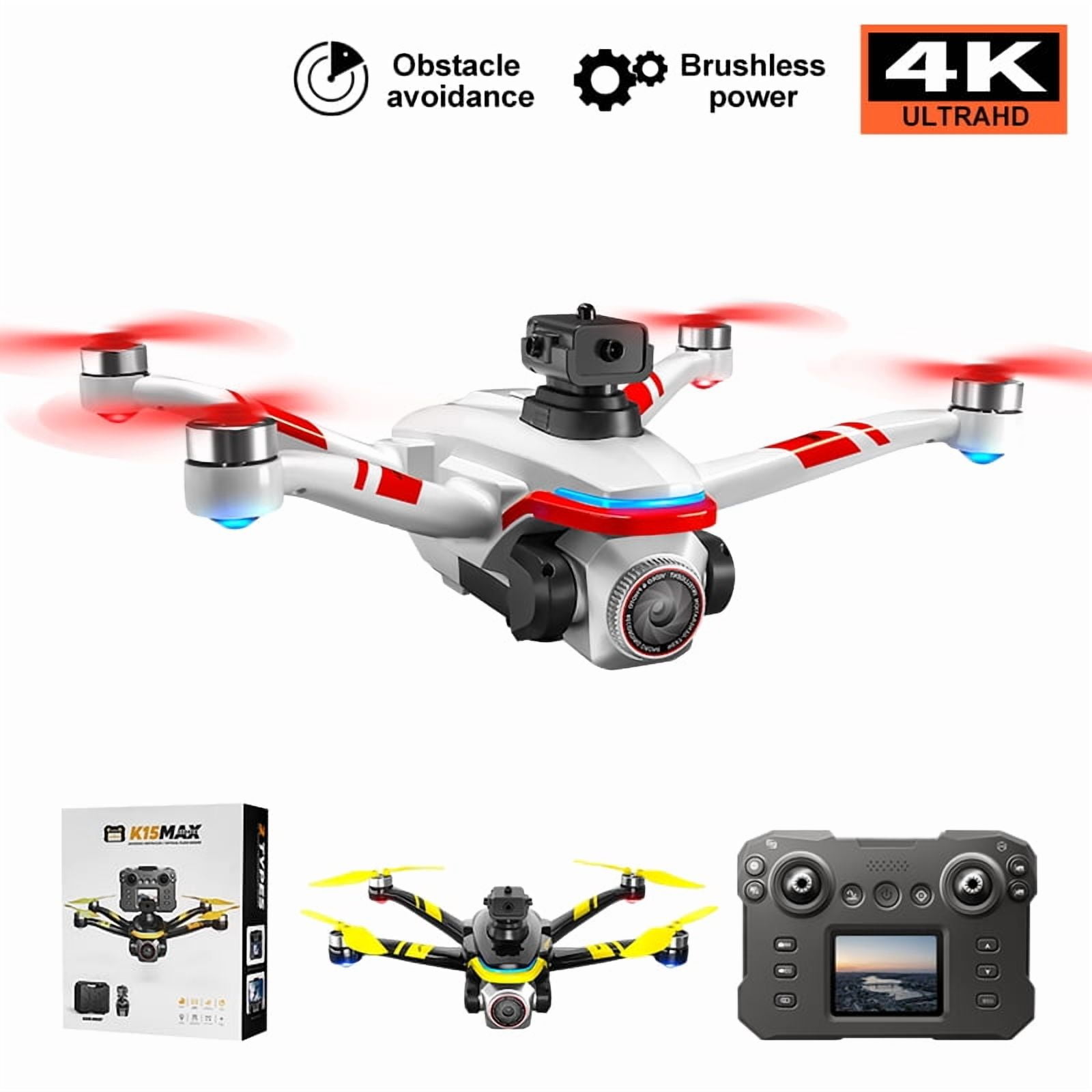 Smart HD Drone with Large-Screen Remote Control, Adjustable Gimbal ...