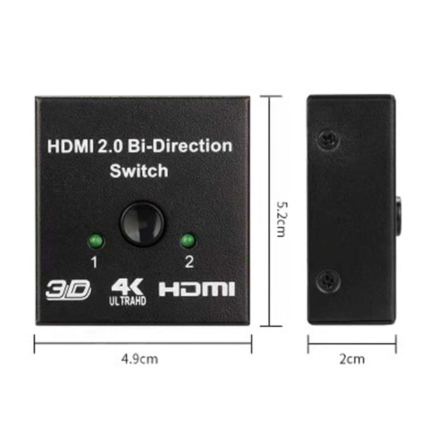 Smart HDMI Bidirectional Switcher with HD Video 2 in 1 out / 1 in 2 out ...