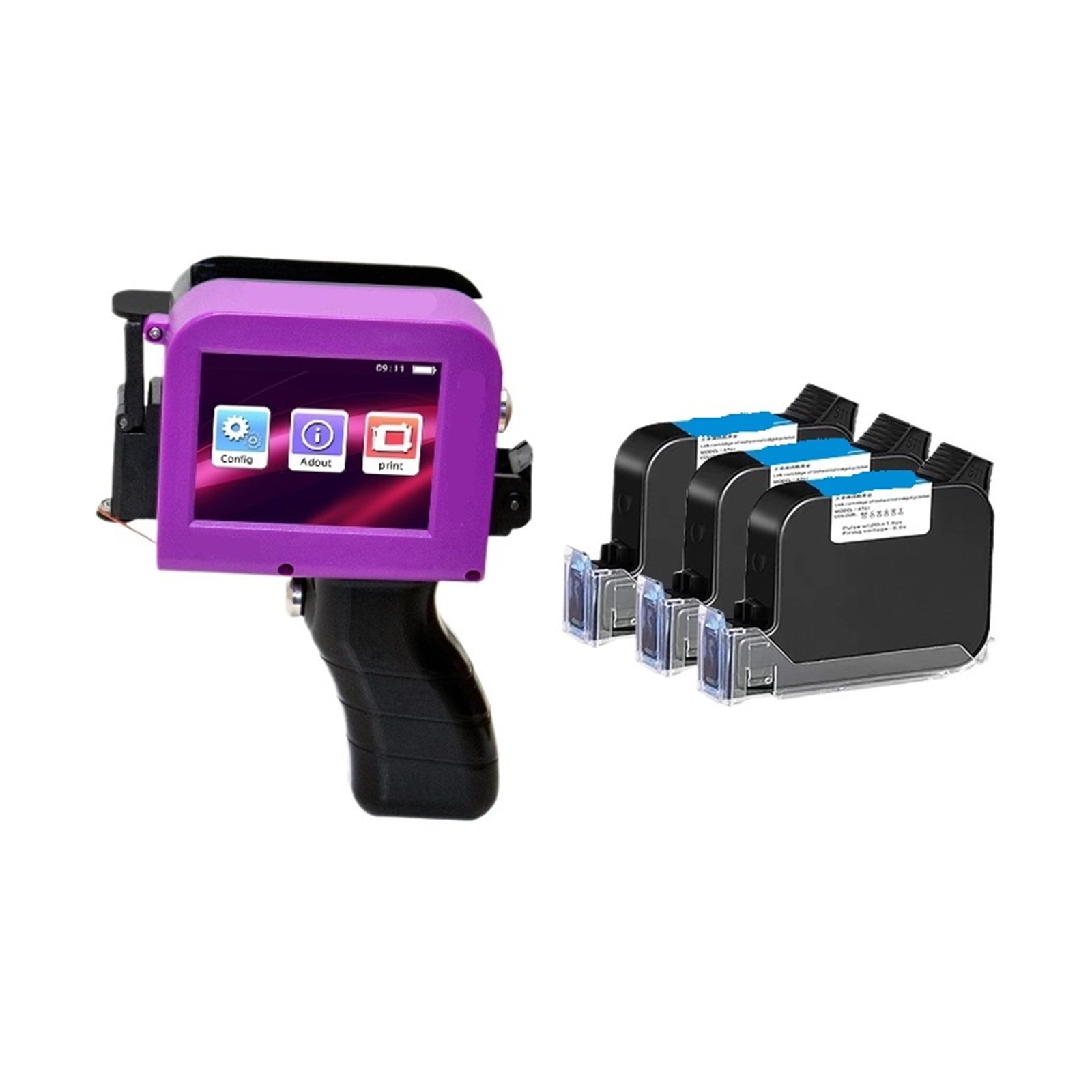 Smart Handheld Color Inkjet Printer QR Code Identification Date Text ...