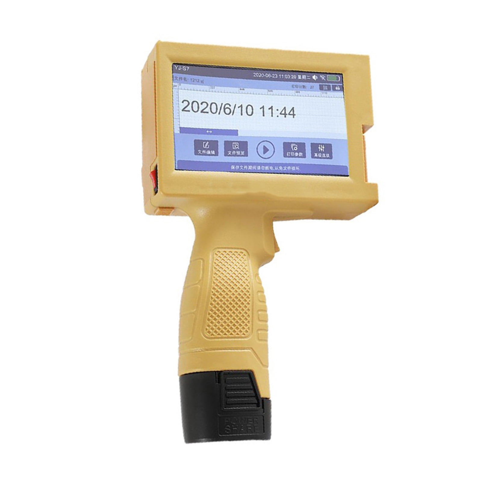 Smart Handheld Inkjet Printer QR Code Barcode Production Date Assembly ...