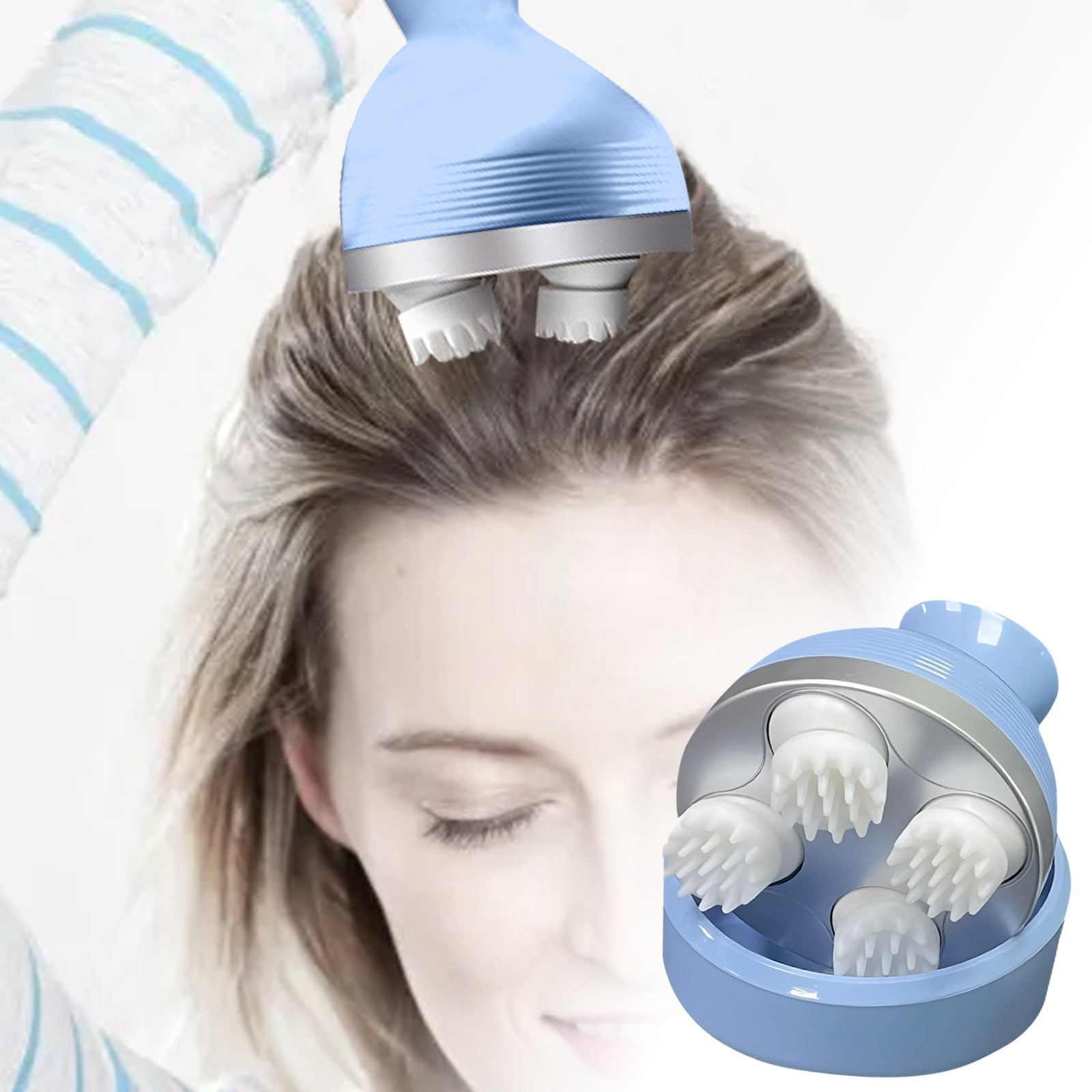 Smart Head Massager Device For Scalp Tension Portable Headache And ...