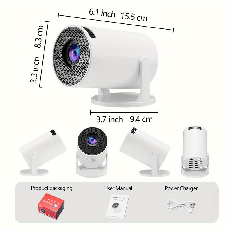 Portable Projector, Mini Projector, Supports 1080P, Can Be Connected to ...