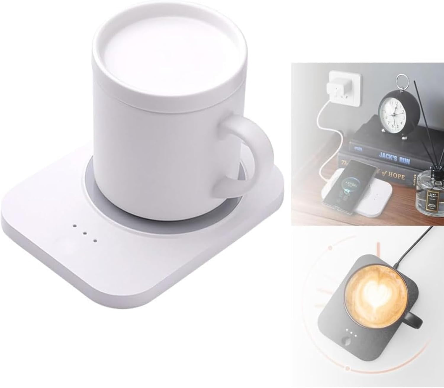 Smart Heated Mug Kit 2.0 with Wireless Charger,Tea Warmer Set,Mug ...