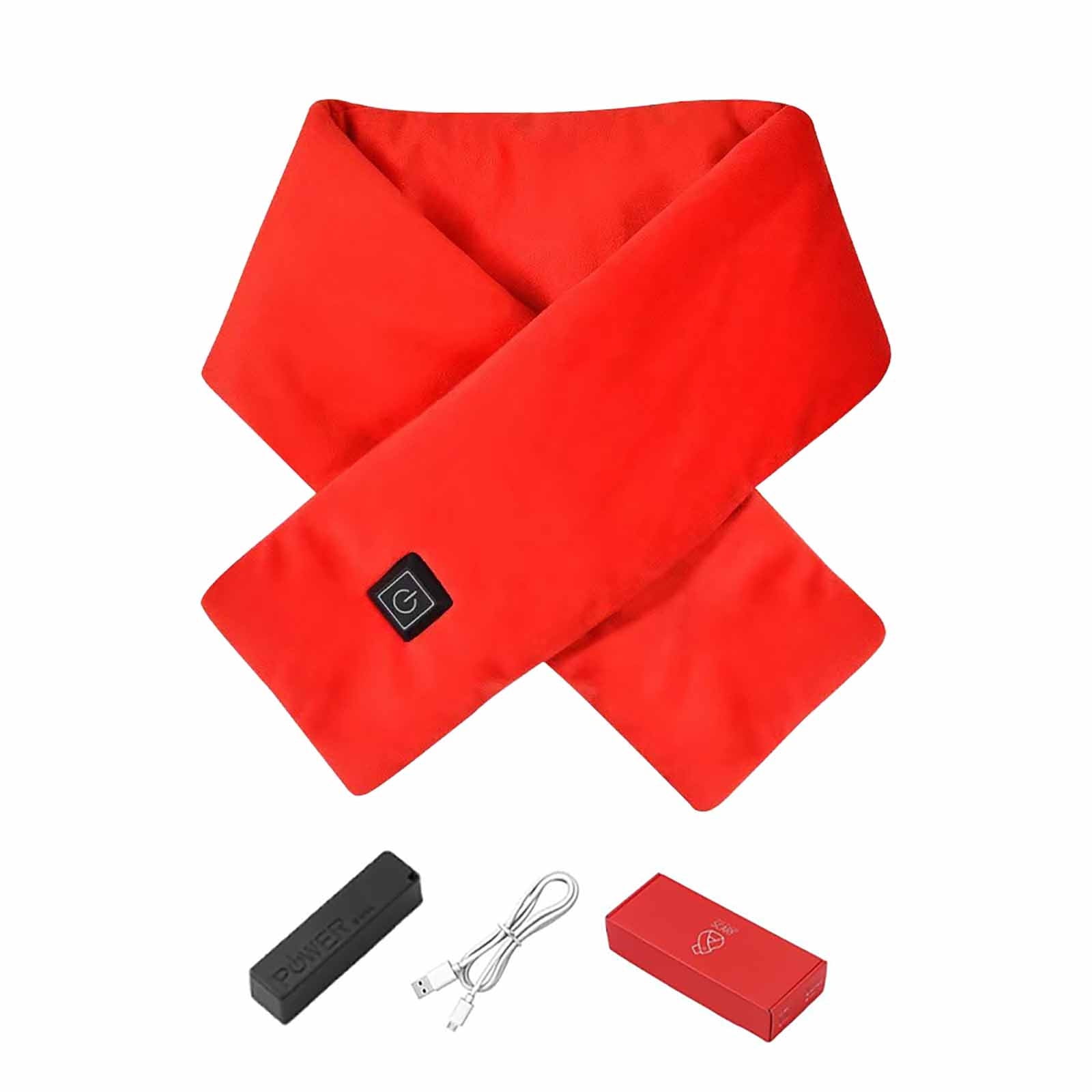 Smart Heated Scarf Rechargeable Soft Neck Heater With 3000mah Battery ...
