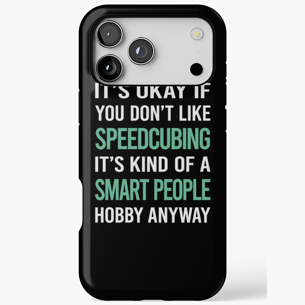 Smart Hobby Speedcubing Cartoon Illustration Artwork Phone Case ...