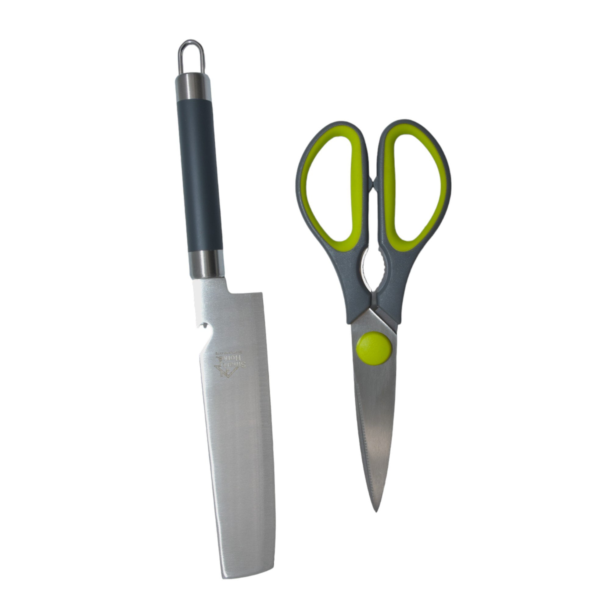 Smart Home 2 Piece Kitchen Scissors and Meat Cleaver Set - Walmart.com