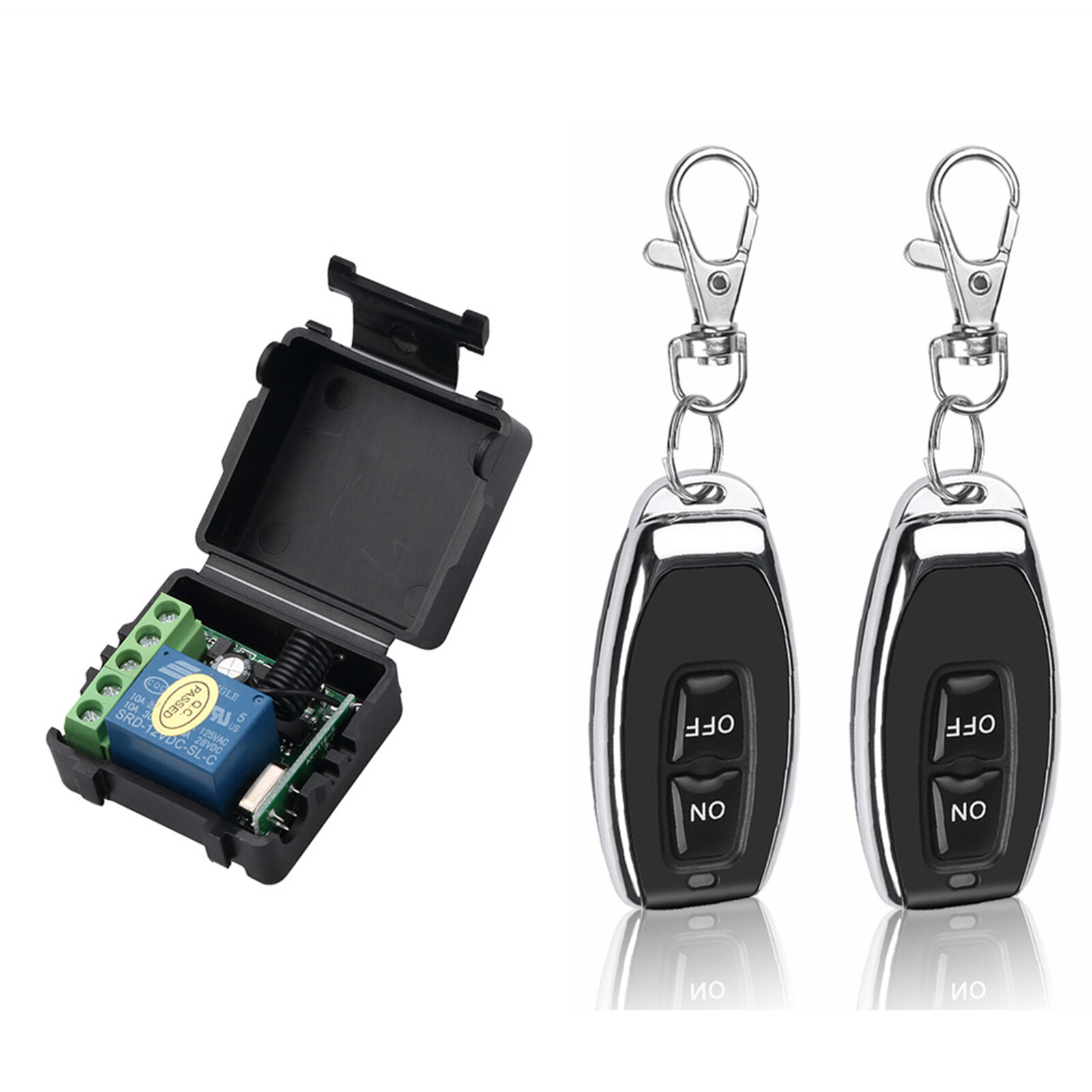 Smart Home 433Mhz DC 12V 1CH Wireless Remote Switch Relay Receiver ...