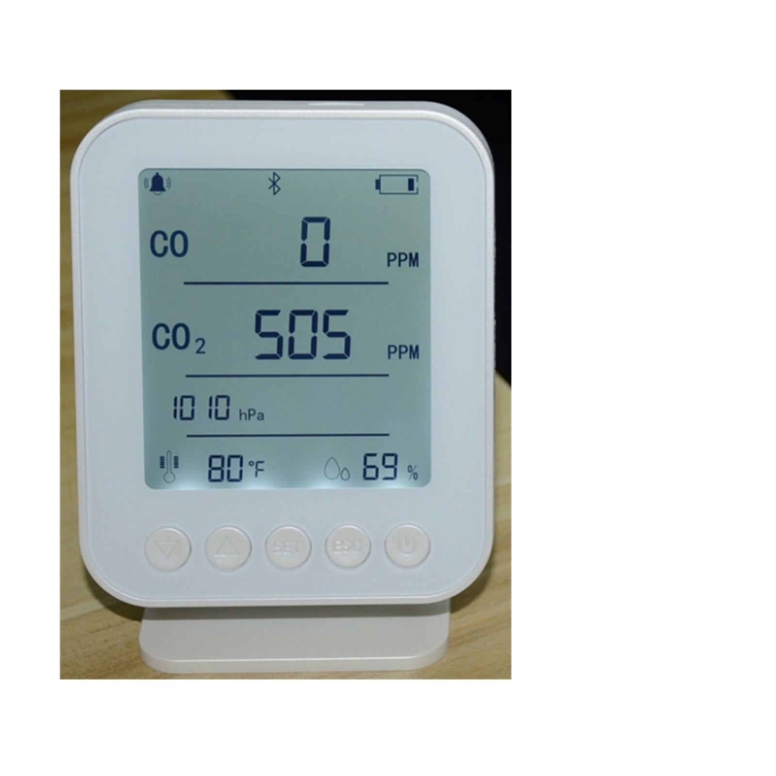 Smart Home Air Quality Monitor CO2 CO Humidity Temperature Pressure ...