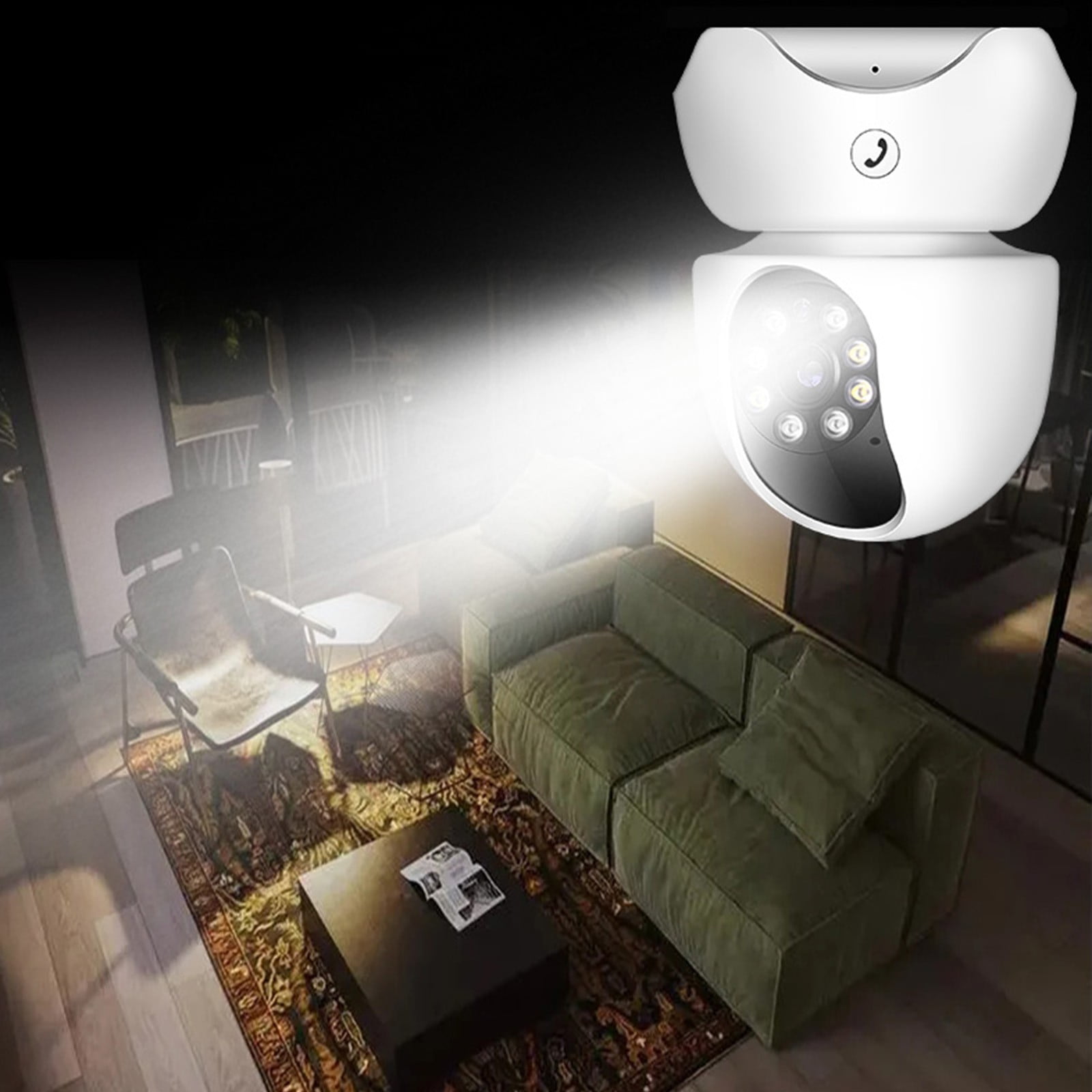 Smart Home Cameras amkbb HD Night Vision Monitor Camera 2.4G+5G ...