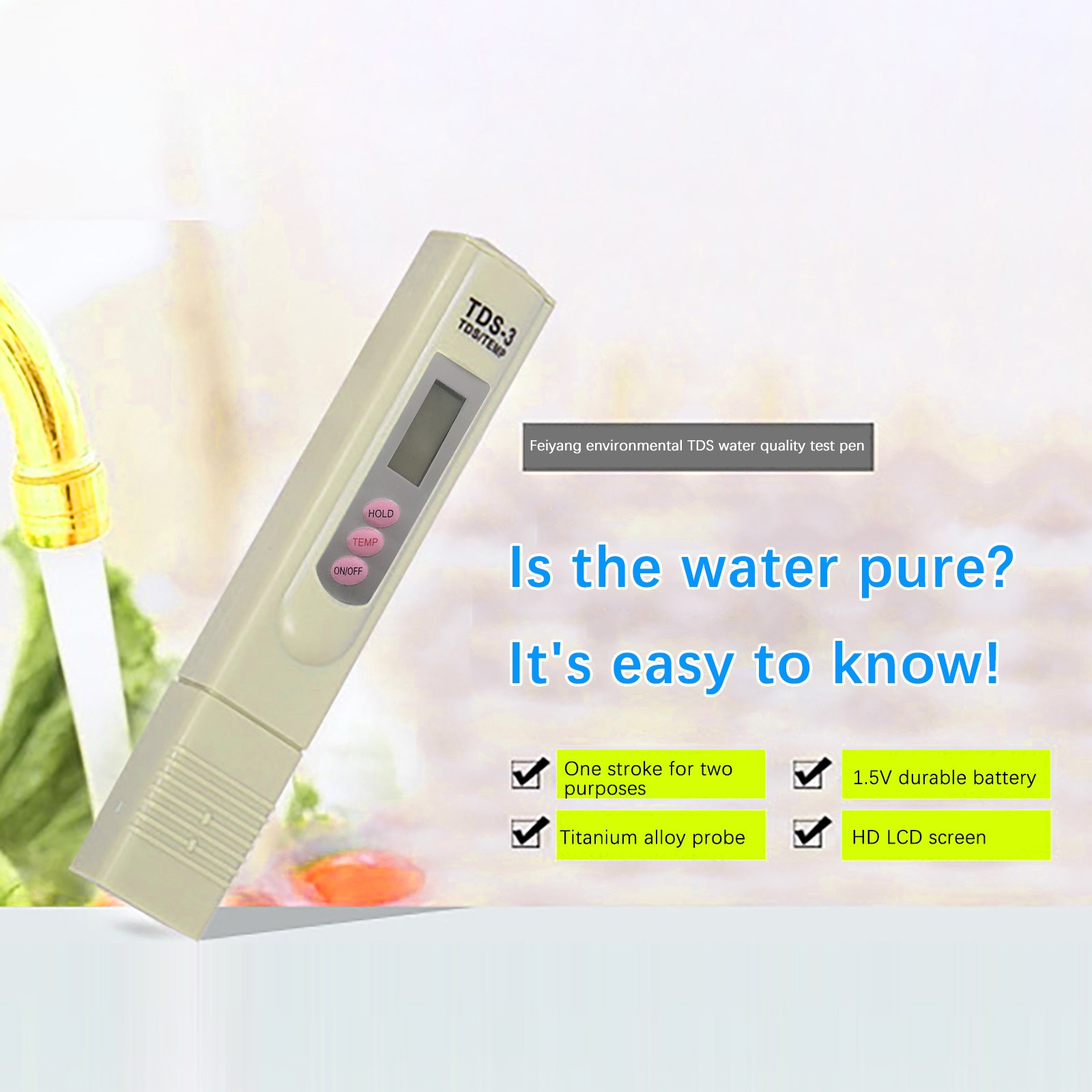 Smart Home Devices Compatible TDS-water Quality Inspection Pen ...