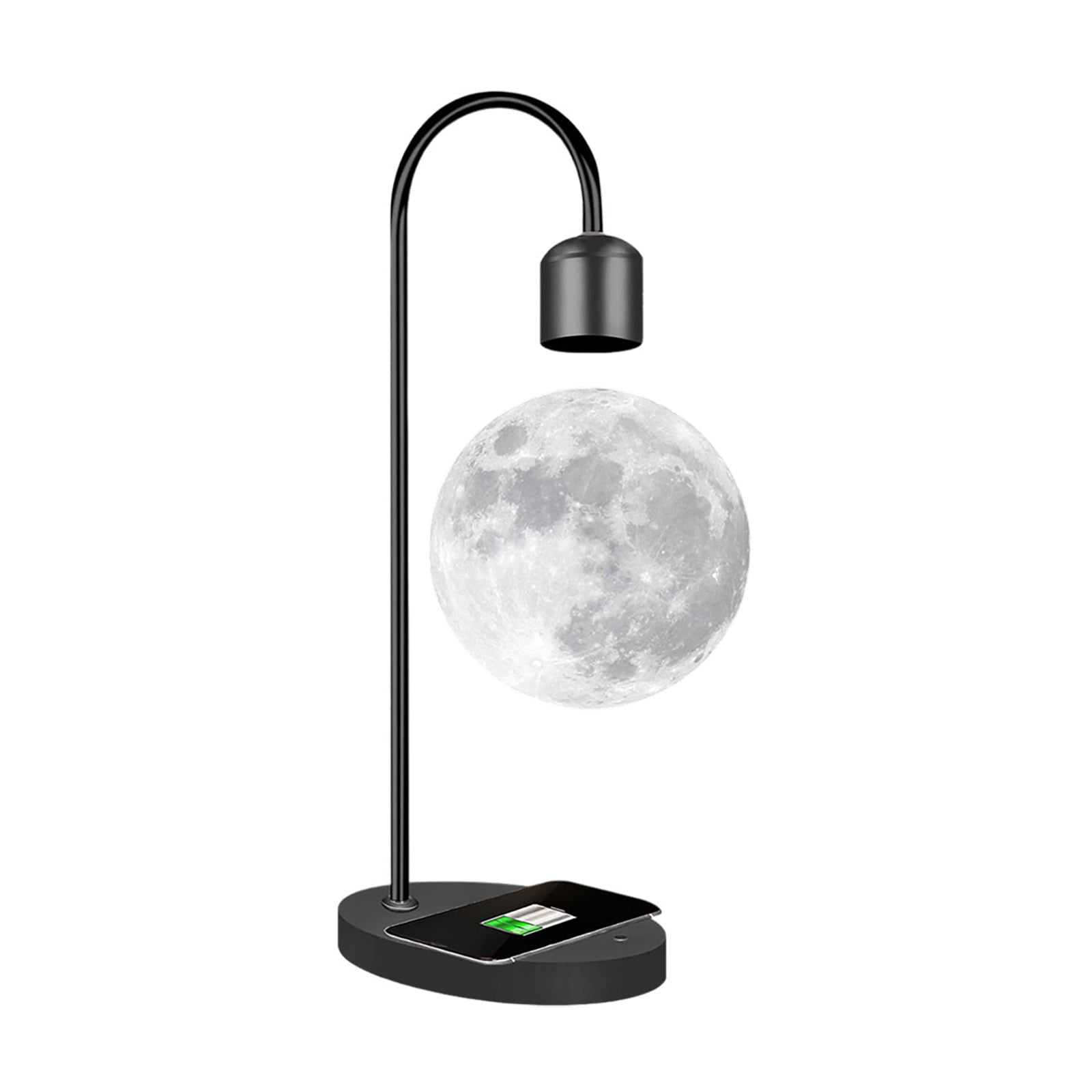 Smart Home Levitating Moon Lamp with Wireless Charging Pad Floating LED ...