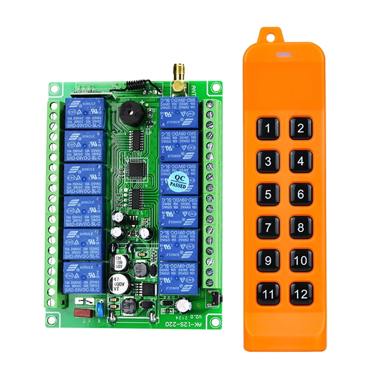 Smart Home Lighting Control Garage DC12V-48V 12 Channels Door Electric ...