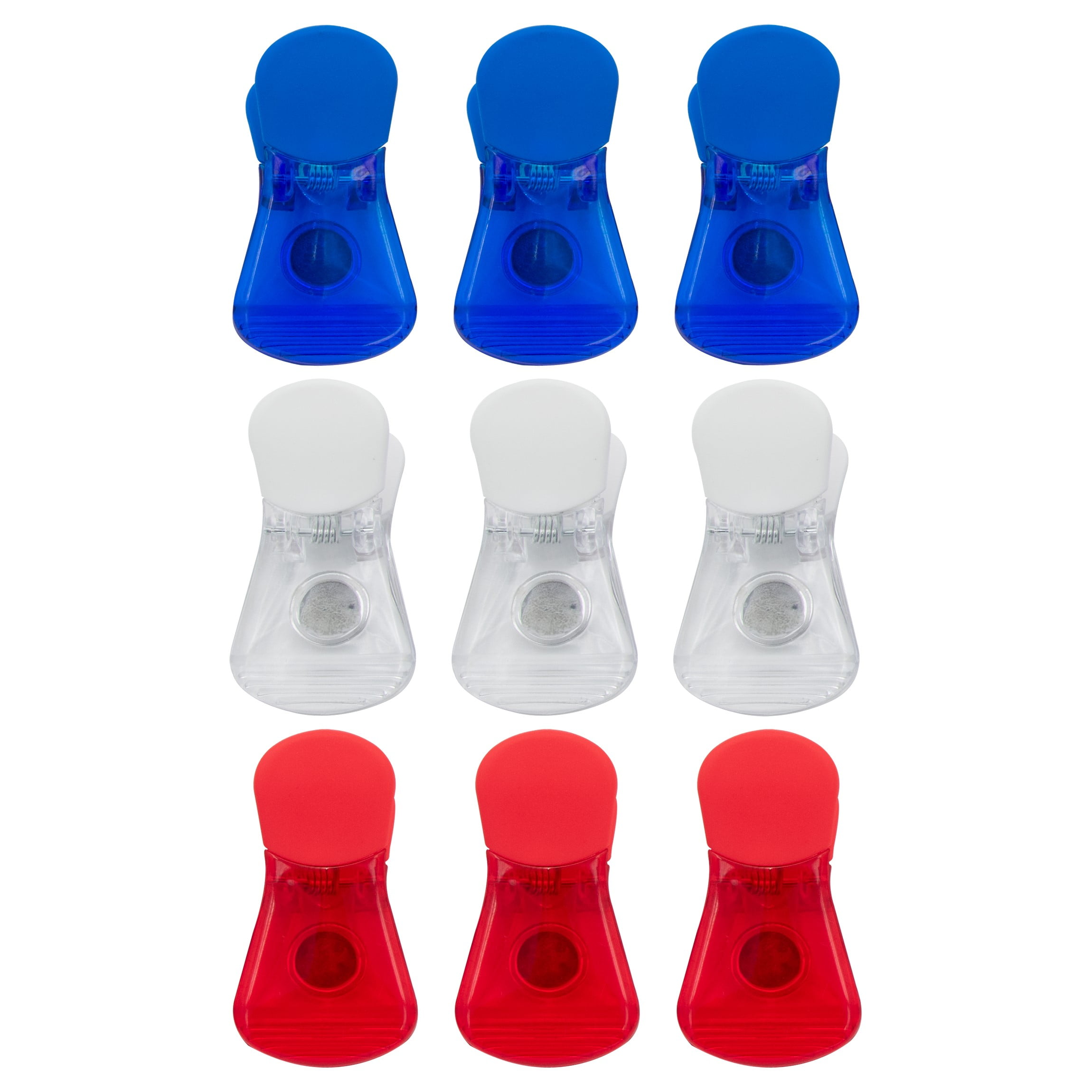 Smart Home Multipurpose Magnetic Clips in Red, White and Blue, Set of 9 ...