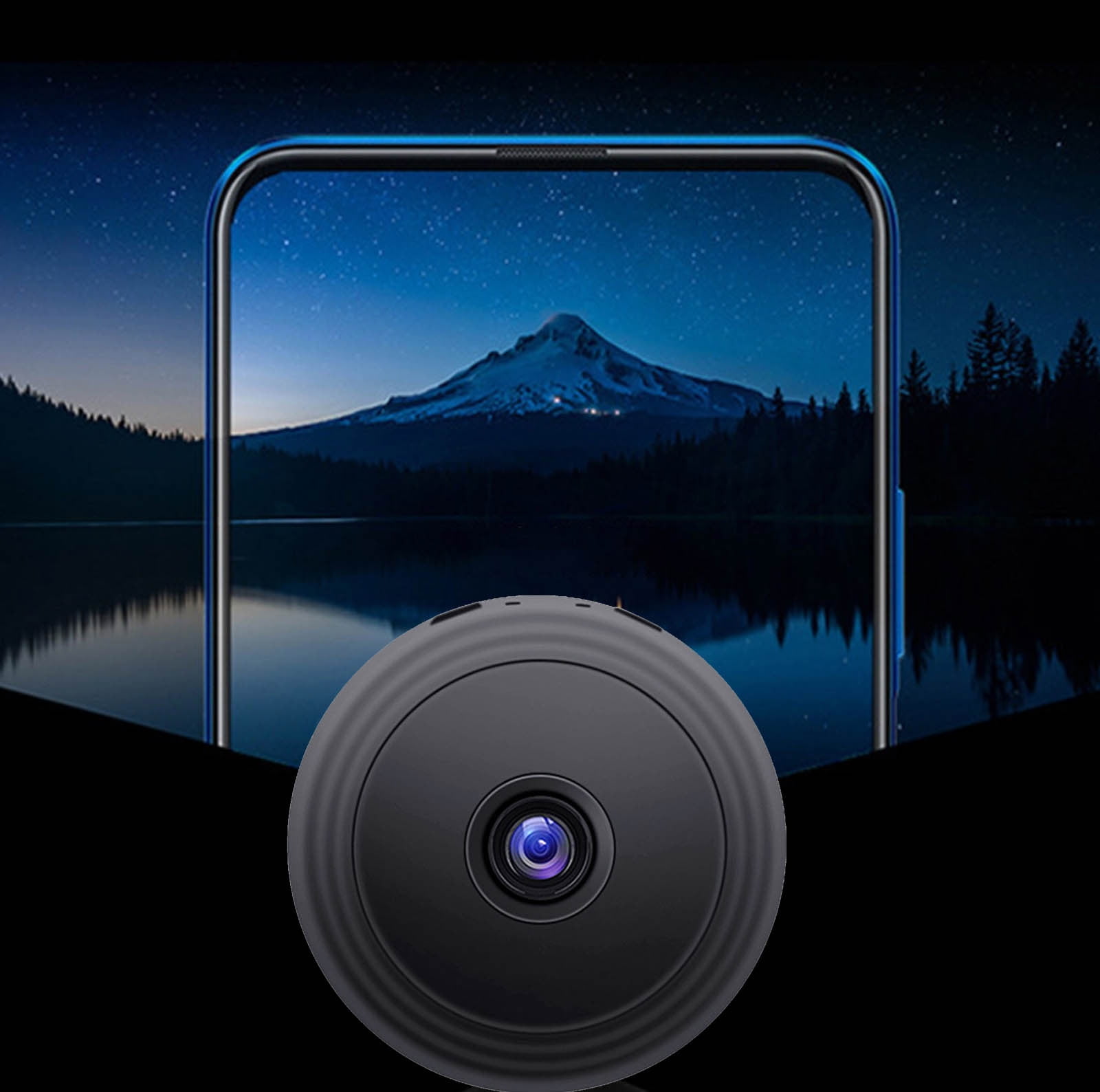 Smart Home Network Camera - HD 1080P, WiFi, Night Vision, Mini Size ...