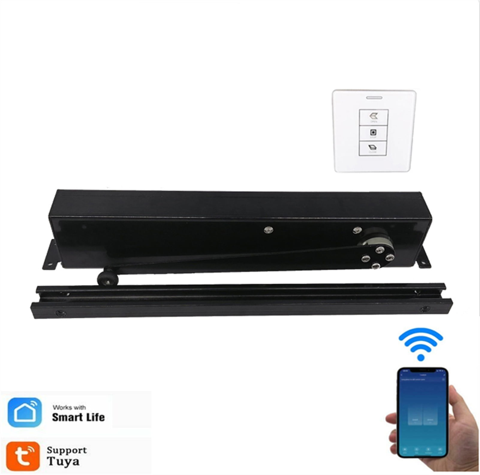 Smart Home Office Electric Automatic Swing Hinged Shutter Opener ...