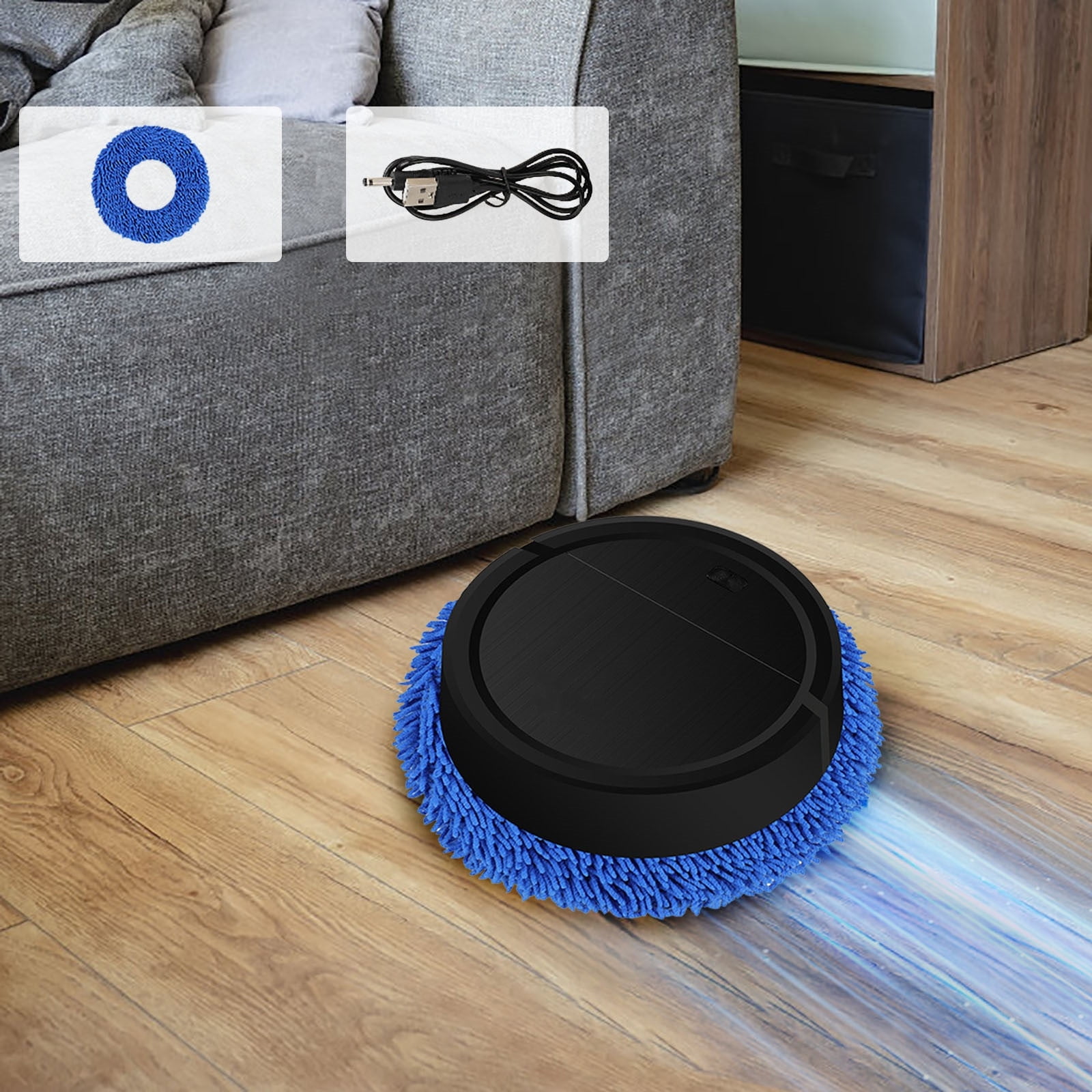 Smart Home Robot Vacuum & Mop - 1200Pa Suction, Wet/Dry Cleaning ...