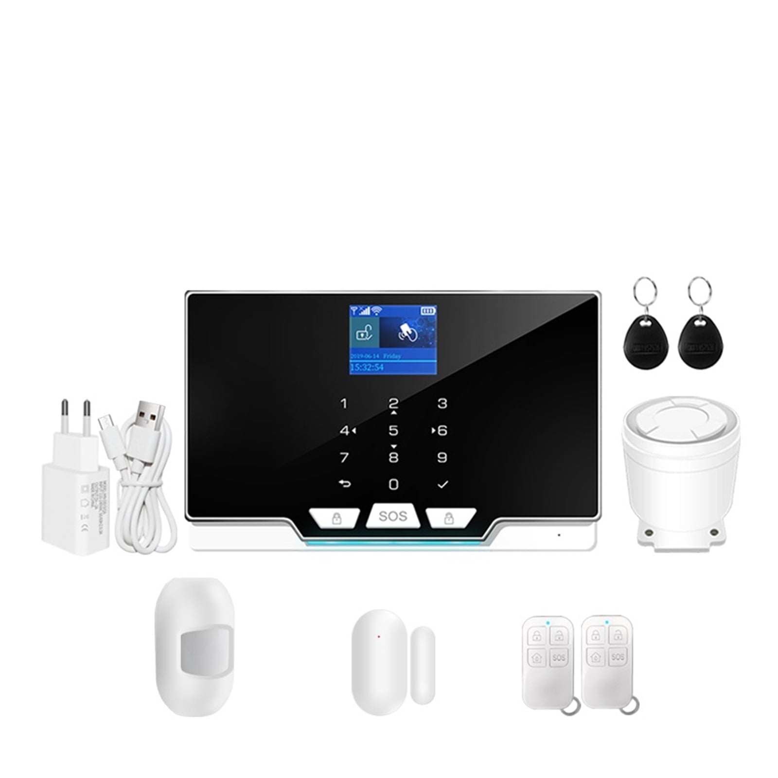 Smart Home Security Alarm GSM Alarm System App Control Burglar 433MHz ...