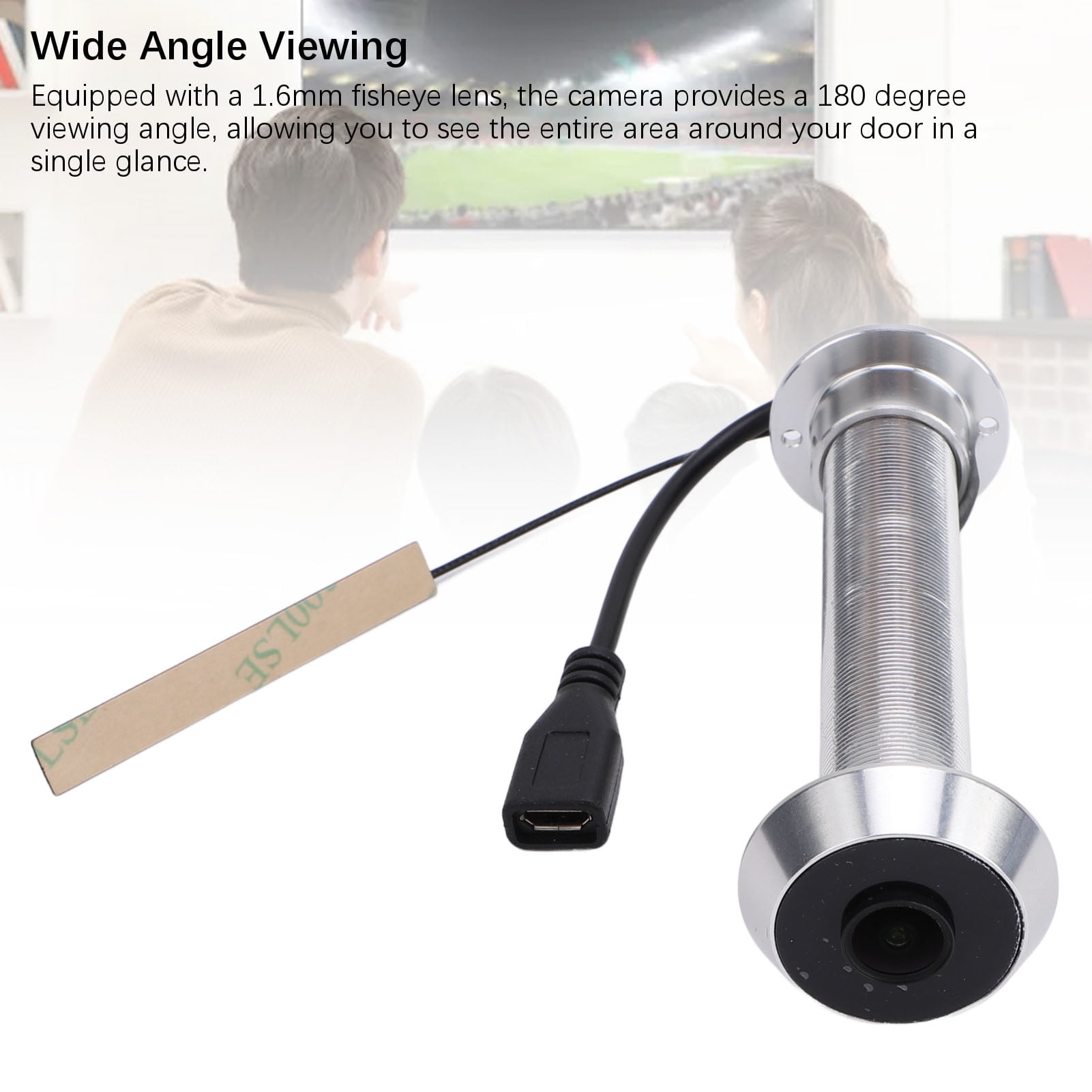 Smart Home Security: HD Video Door Camera With Night Tamper Alert ...
