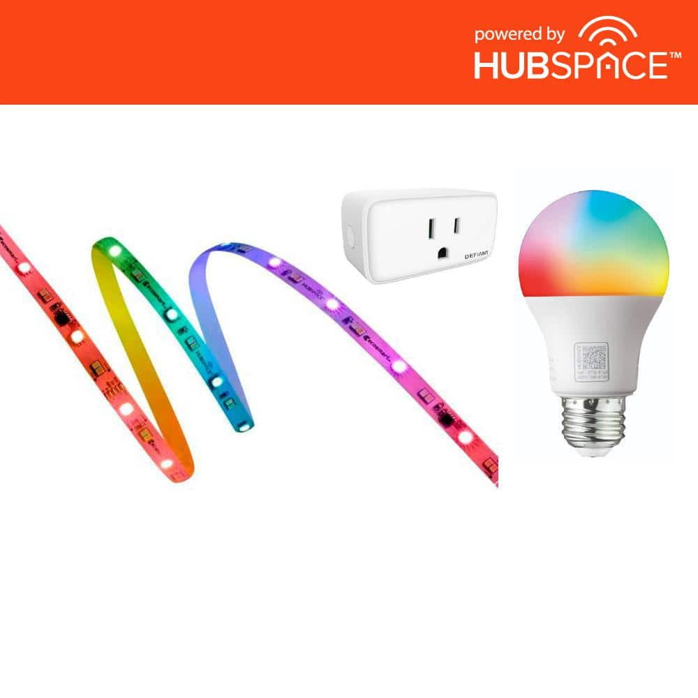 Smart Home Starter Kit Including Color Changing LED Strip Light, Smart ...