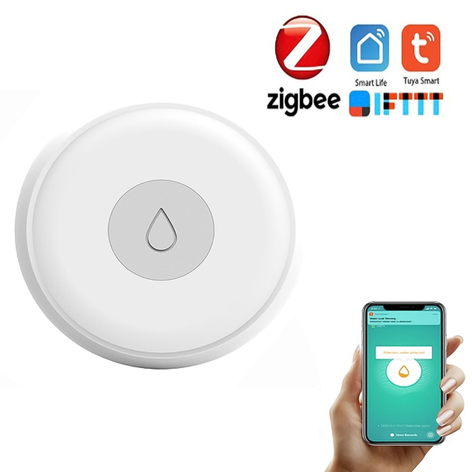 Smart Home Water Leak Detector App Control Security Alarm Smart ...