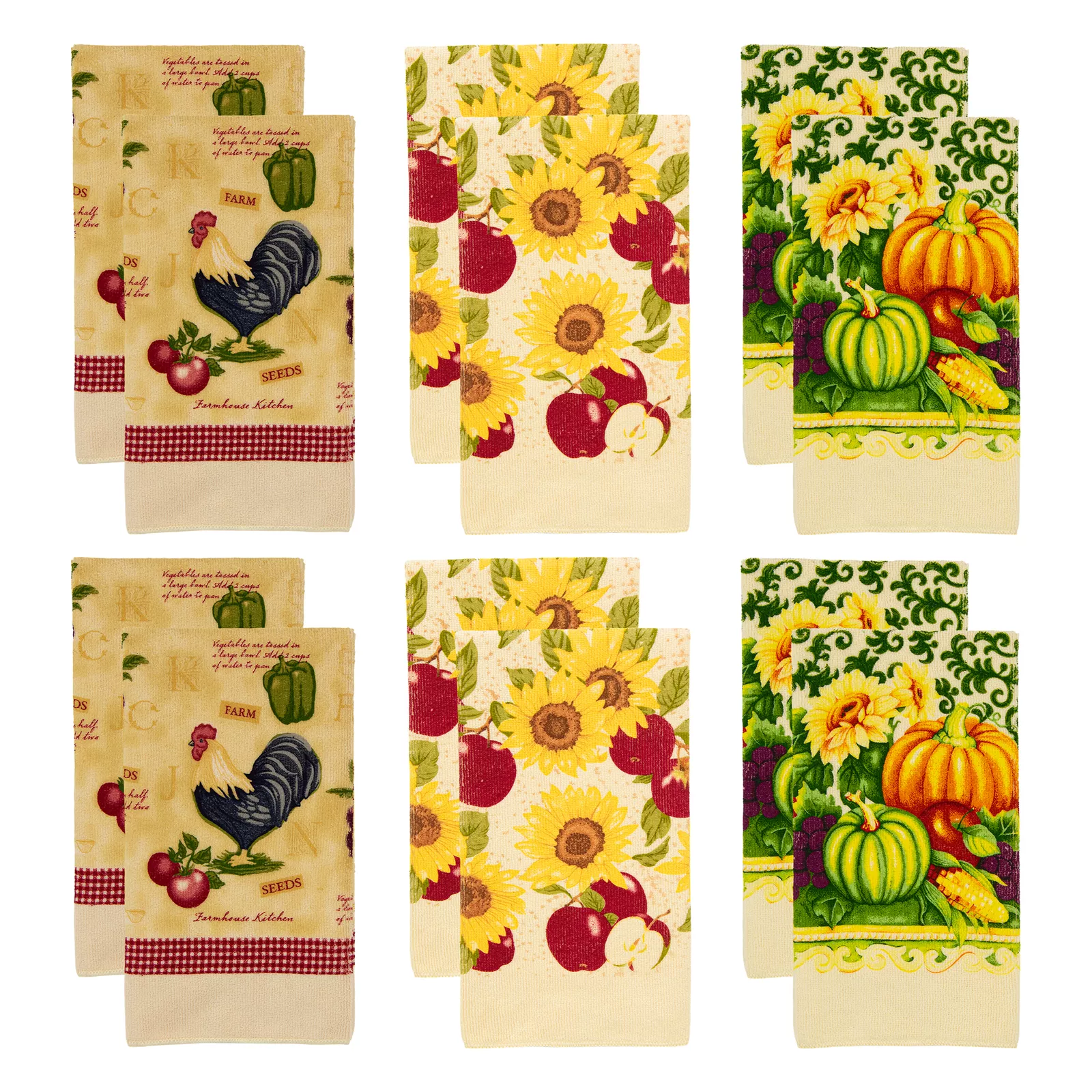 Smart Home Welcome Home Country Farmhouse Kitchen Microfiber Towels ...