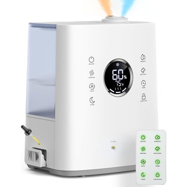 Honeywell Top Fill Tower Cool Mist Humidifier, 1.7 Gal, Black, Room ...