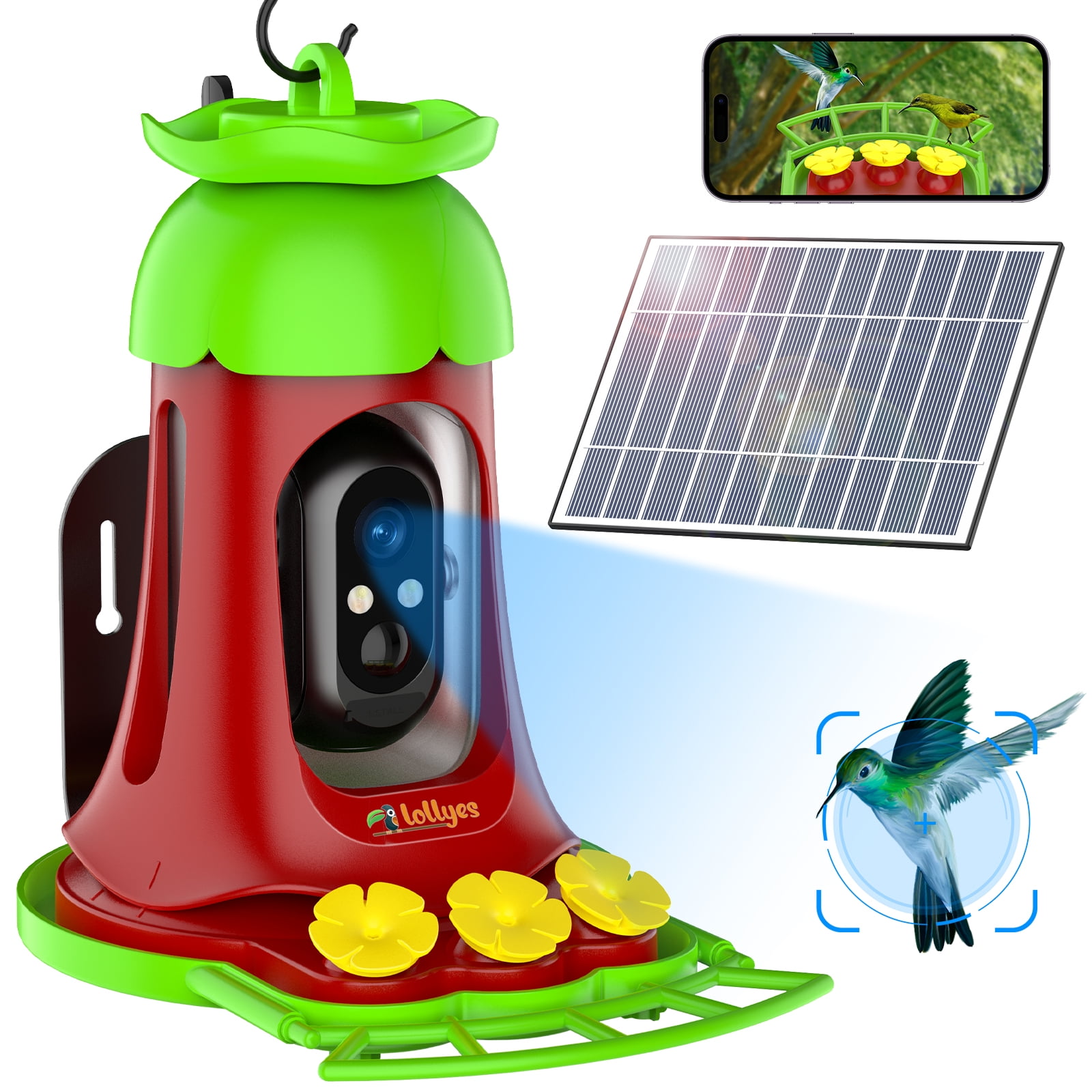 Smart Hummingbird Feeder with Camera，Intelligent Fast Capture - Walmart.com