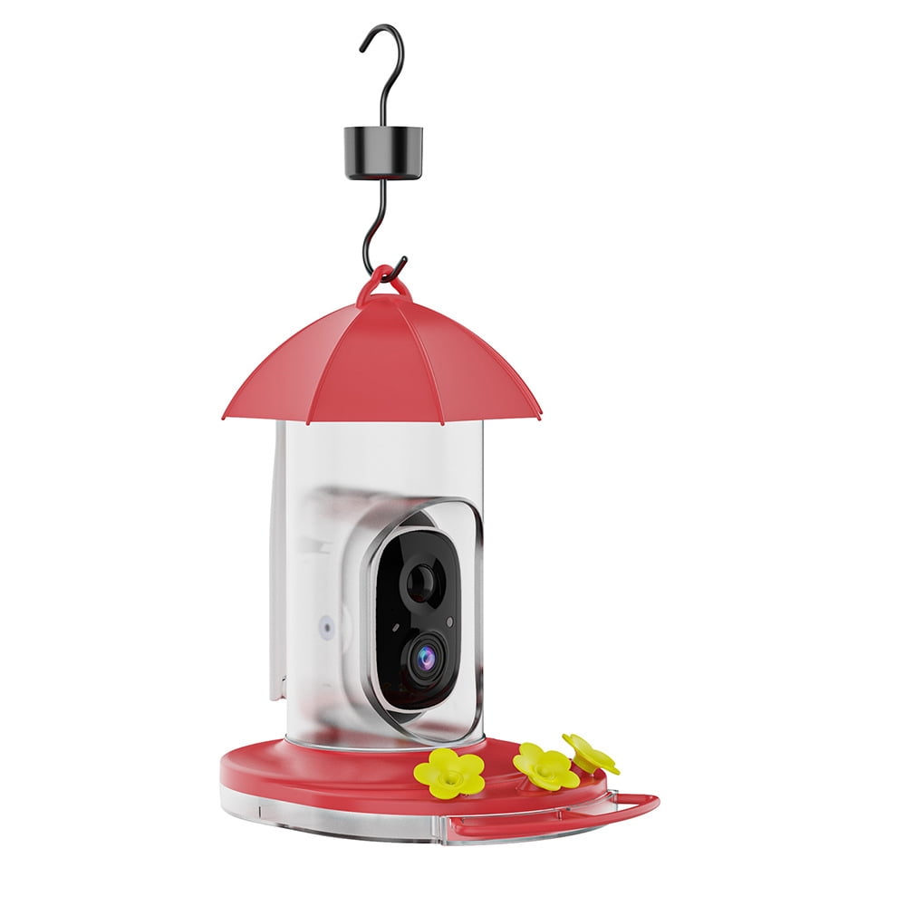 Carevas Smart Hummingbird Feeder with Camera, Wireless Webcam, Ant Moat ...