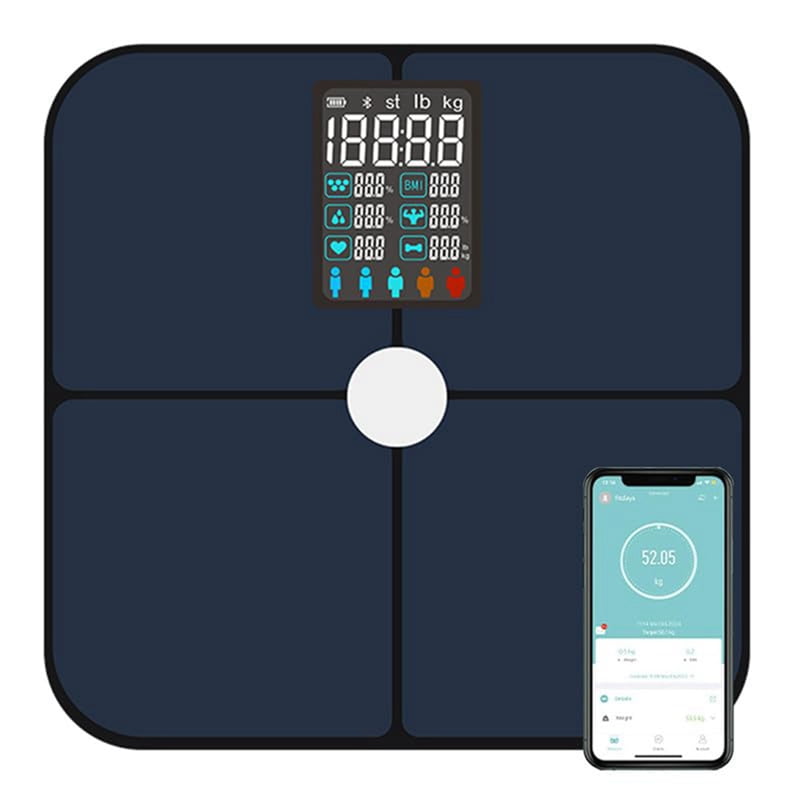 Smart ITO Heart Rate Scale Large Display Digital Smart Scale for Full ...