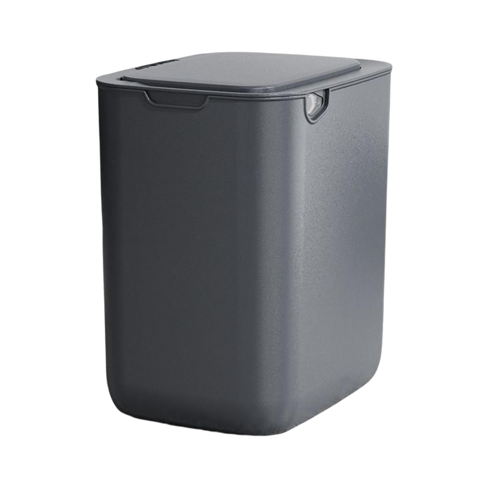 Smart Induction Trash Can, with Lid Touchless Trash Can Recycling Bin ...