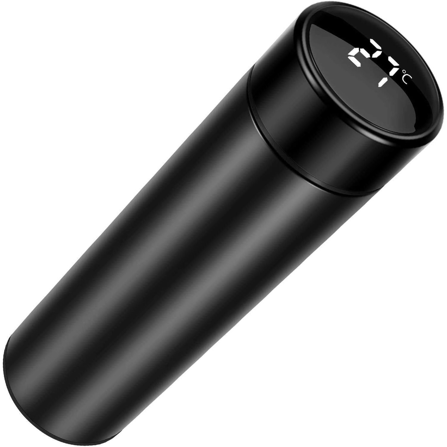 Smart Insulated Mug LED Temperature Display Vacuum Thermos Black ...