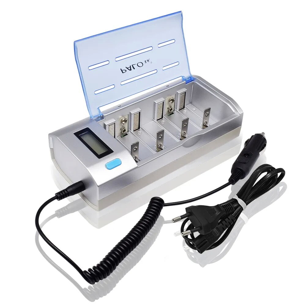 Smart Intelligent LCD Display Battery Charger For 1.2v NiCd NiMh AA/AAA ...