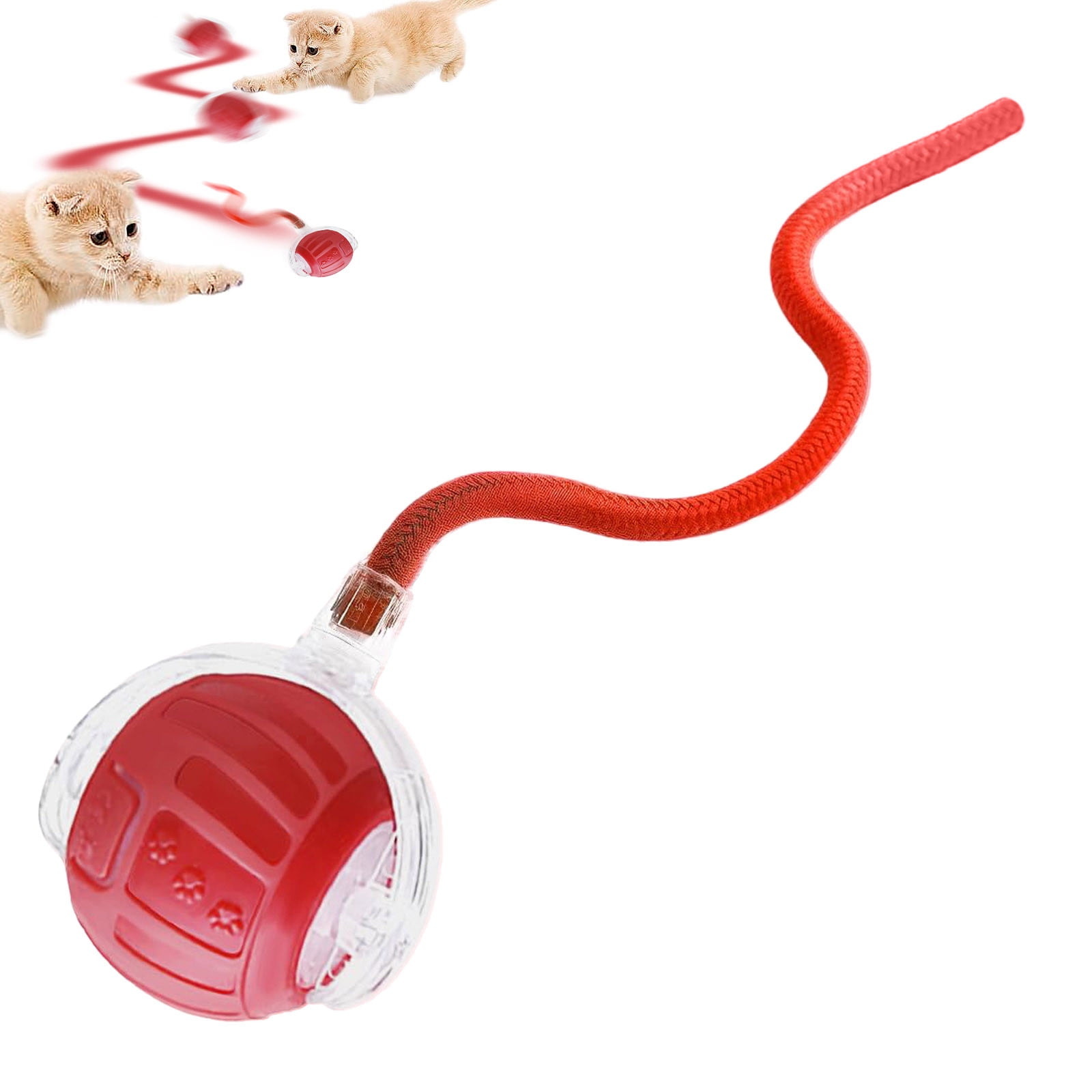 Smart Interactive Cat Toy 2025 Automatic Moving Bouncing Rolling With ...
