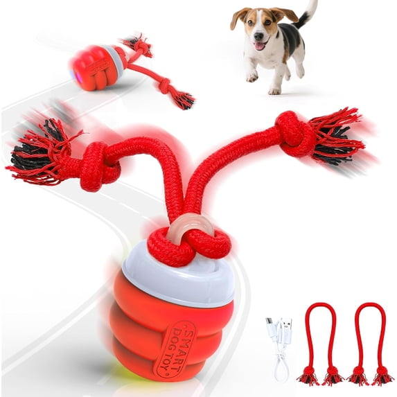 Smart Interactive Dog Toy Ball – Rechargeable Rolling Ball with Squeaky ...