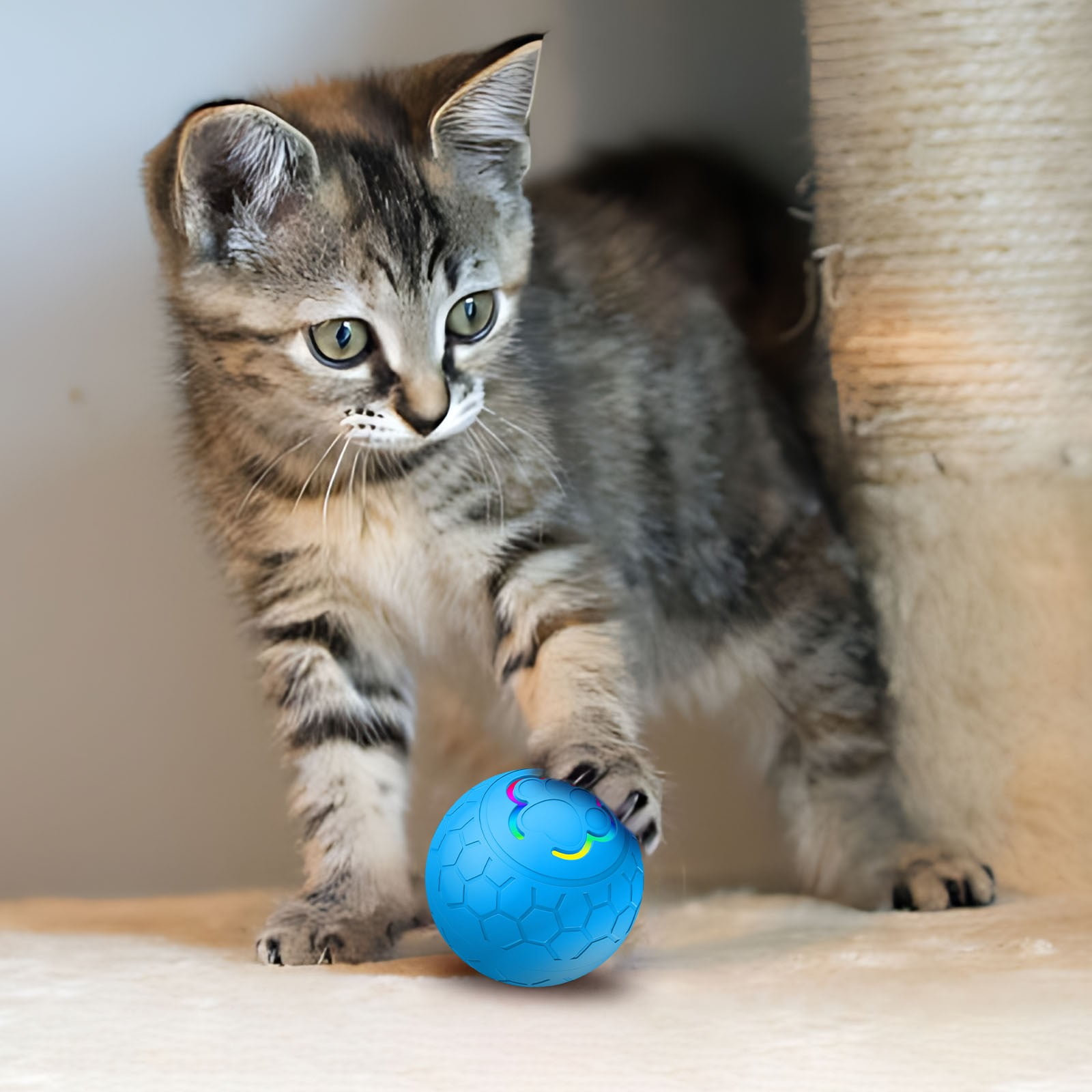 Smart Interactive Dog Toys Ball,Auto Bouncing Rotating Ball ...