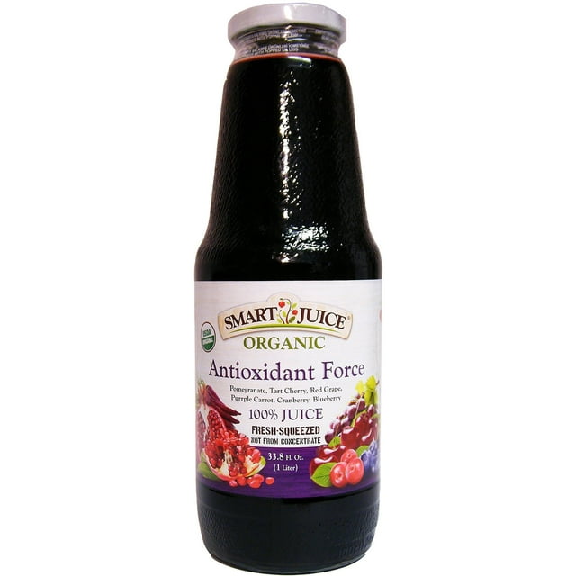 Smart Juice Organic Antioxidant Force 100% Juice 33.8oz - Walmart.com