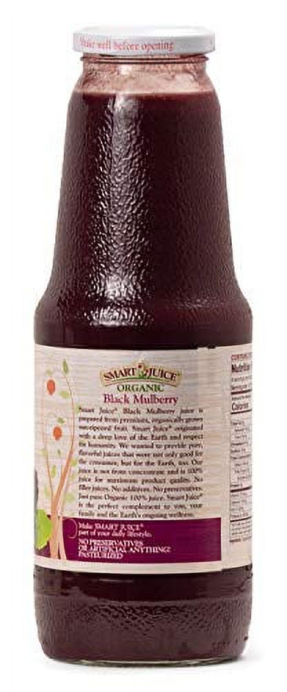 Smart Juice Organic Black Mulberry Juice - 33.8 fl oz (1L) - (case of 6 ...