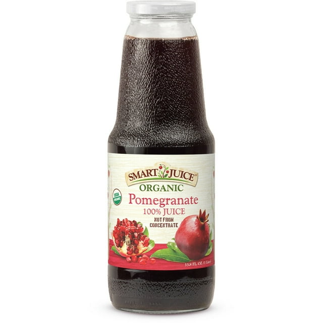 Smart Juice Organic Pomegranate Juice - 33.8 fl oz (1L) - (Pack of 6 ...