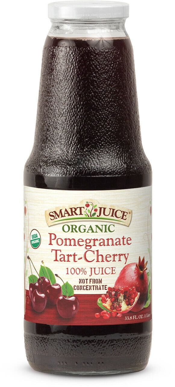 Smart Juice Organic Pomegranate Tart Cherry Juice - 33.8 fl oz (1L ...