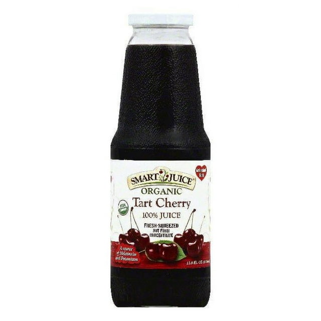 Smart Juice Fresh Tart Cherry 100% Juice, Fruit Pulp Free, 33.8 Oz (Pack of 6) - Walmart.com