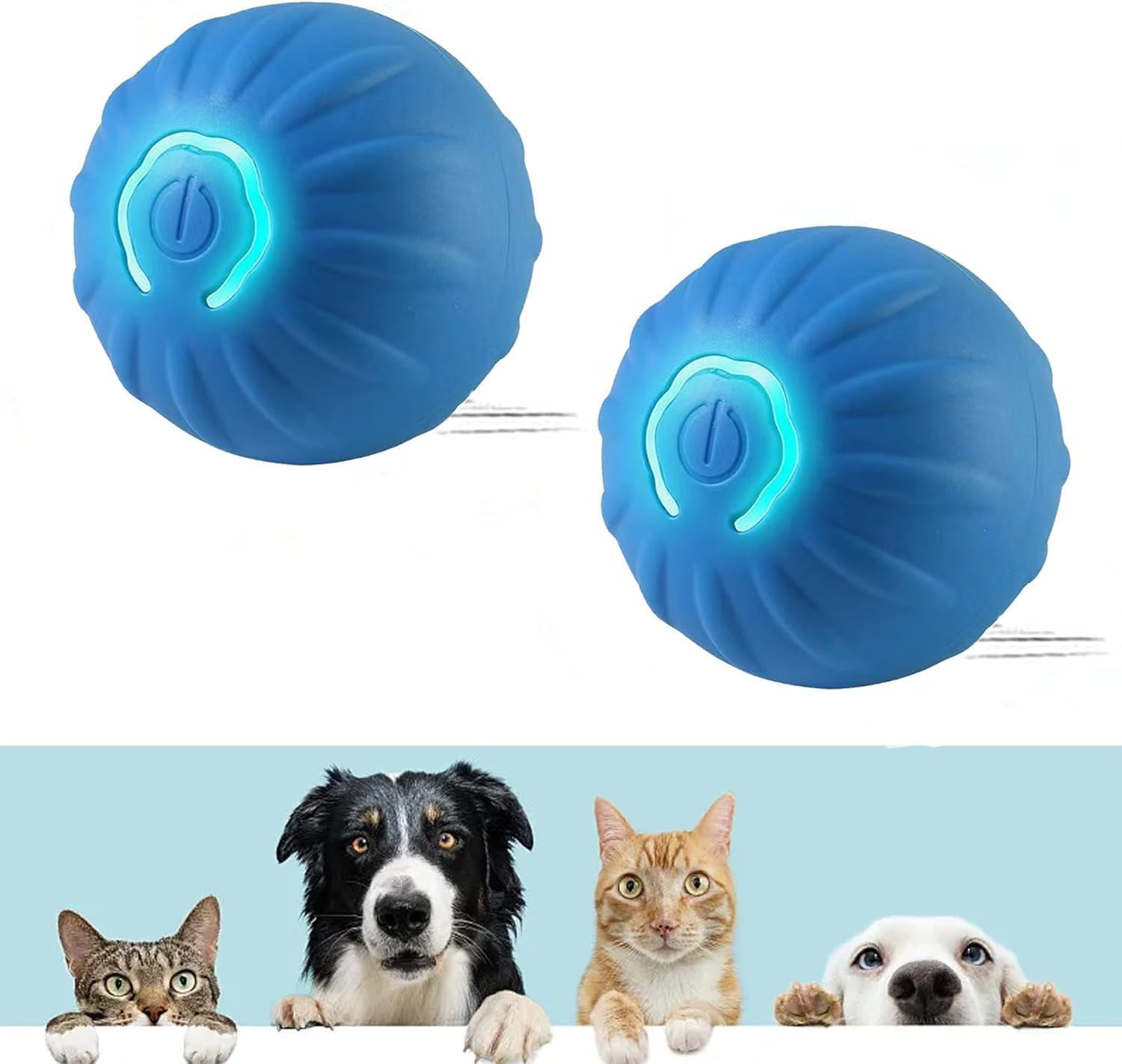 Smart Jumping Ball Dog Toy, 2025 New Interactive Dog Toys Automatic ...