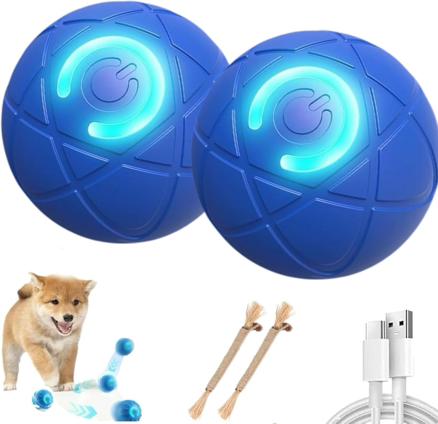 Smart Jumping Ball Dog Toy, Smart Jumping Ball for Dogs, Dog Ball That ...