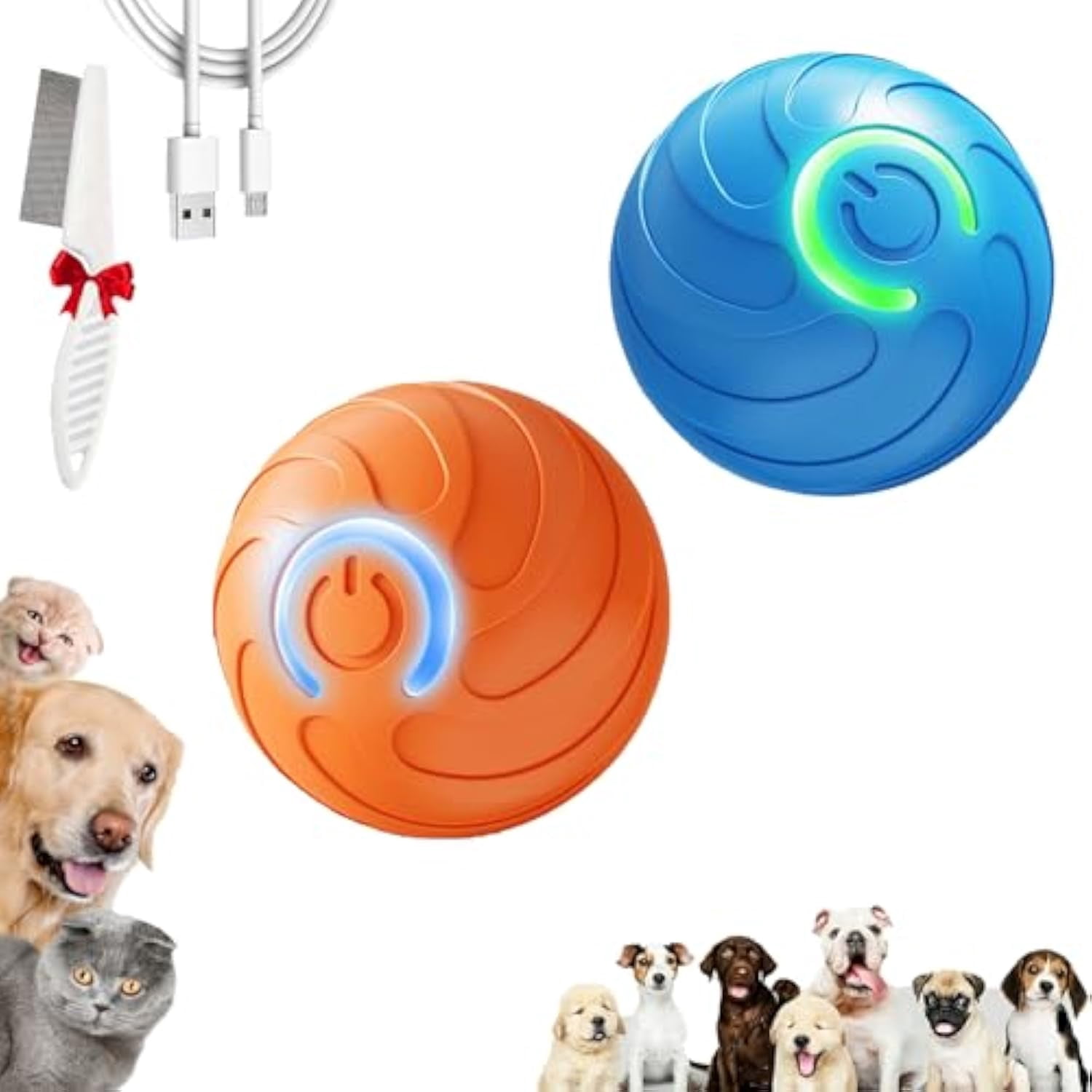 Smart Jumping Ball for Dogs, Vibrating Dog Ball, Bouncing Ball for Dogs ...