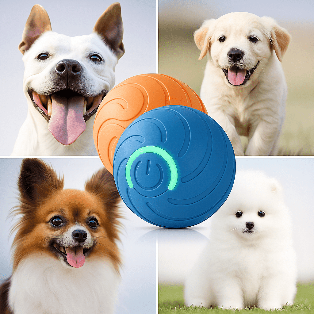 Smart Jumping Ball Toy for Dogs, Duraspin Dog Bouncing Ball ...