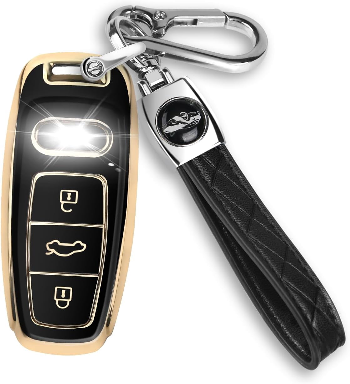 Smart Key Case Holder Protector with Keychain for Audi A3 A6 A7 A8 A6L ...