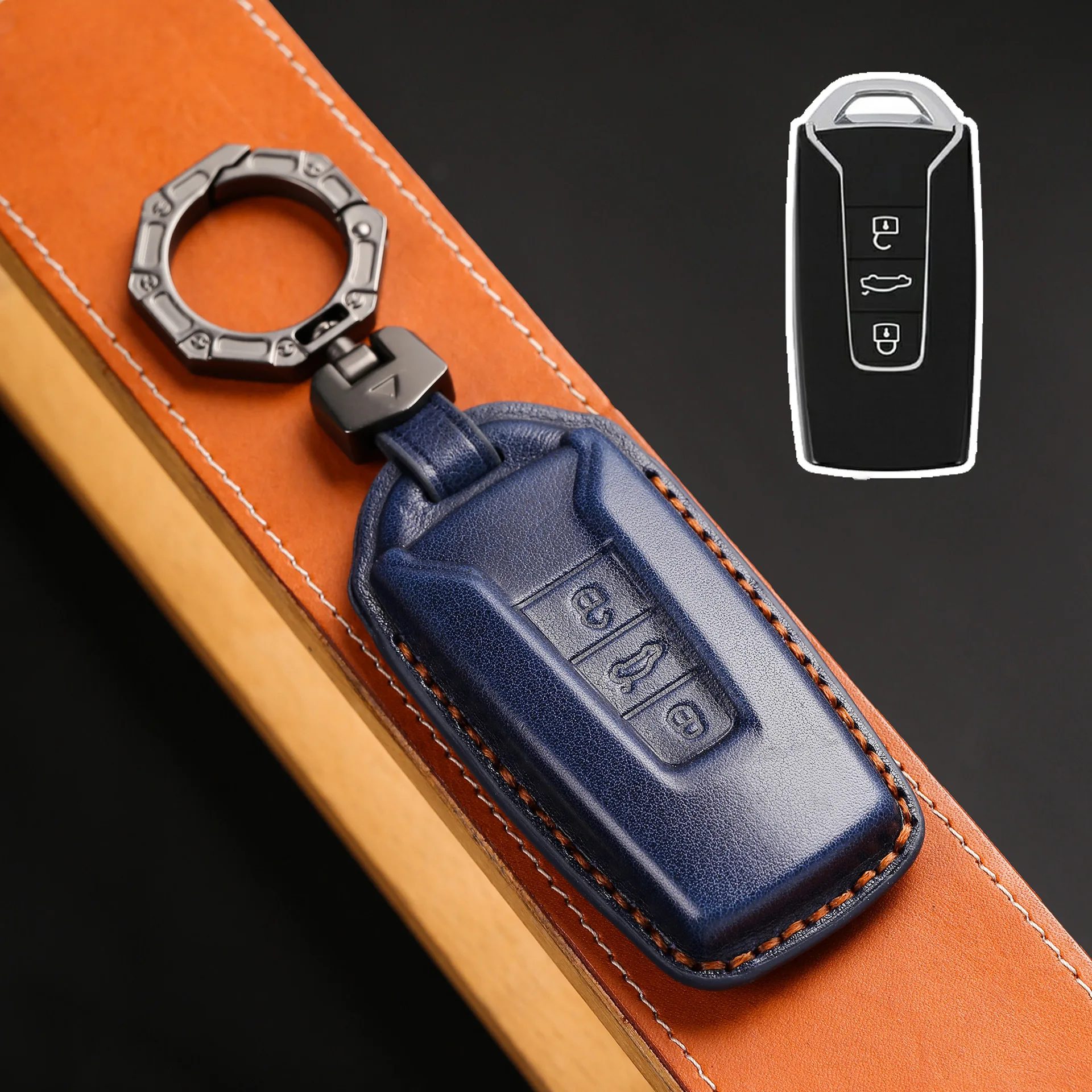 Smart Key Cover Fob Case Car Keyring Shell For Volkswagen VW Touareg ...